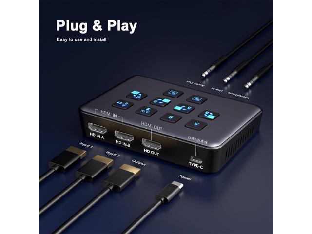 3rd Gen Dual Full HD USB3.0 4K Pass Through Capture Card. Certified for ...