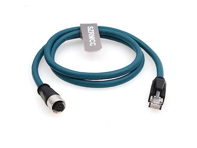 SZRMCC M12 Sensor Actuator Cable A Code 8 Pin Female to RJ45 Ethernet ...
