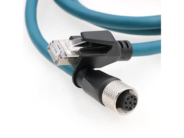 SZRMCC M12 Sensor Actuator Cable A Code 8 Pin Female to RJ45 Ethernet ...