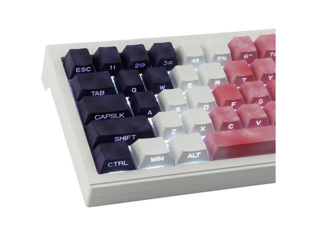 Tsungup PBT Keycaps,Side Printed Keycaps 131 Keys Custom Dye Sub ...