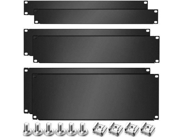 1U,2U,4U Blank Panel Metal Rack Mount Filler Panel Mount Panel Spacer 19 Inches Rack Blanking ...