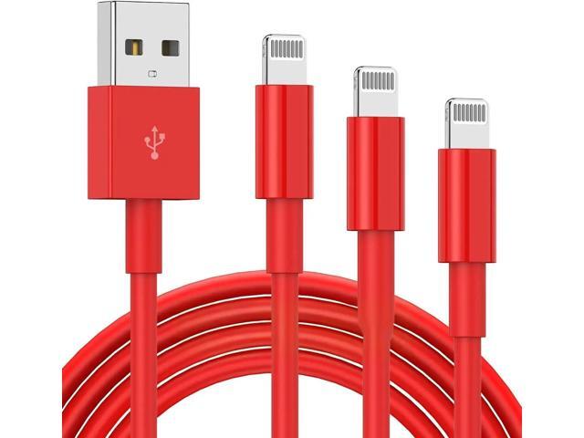 3 Pack Apple MFi Certified Charger Cable 3ft, Lightning to USB Cable ...