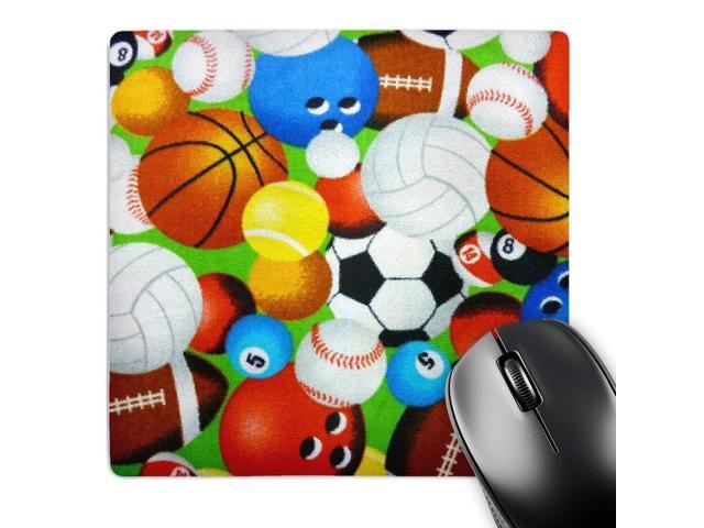 3dRose LLC 8 x 8 x 0.25 Inches Painted Balls of Sports Mouse Pad (mp ...