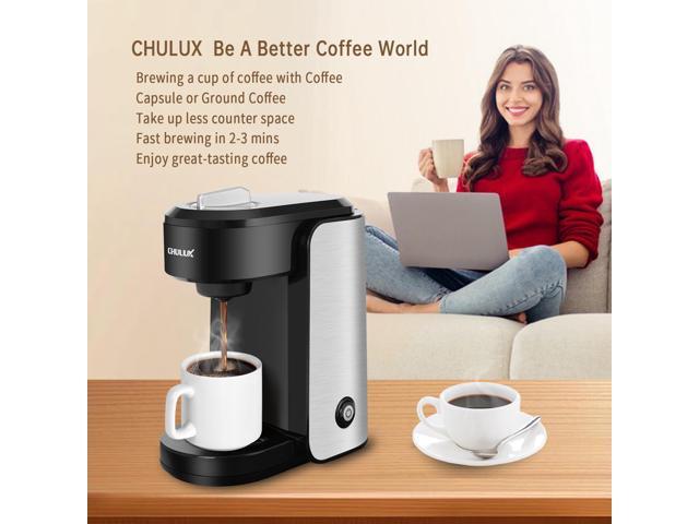 Stainless Steel Single Serve Coffee Maker for Capsule,Visiable Gradient ...