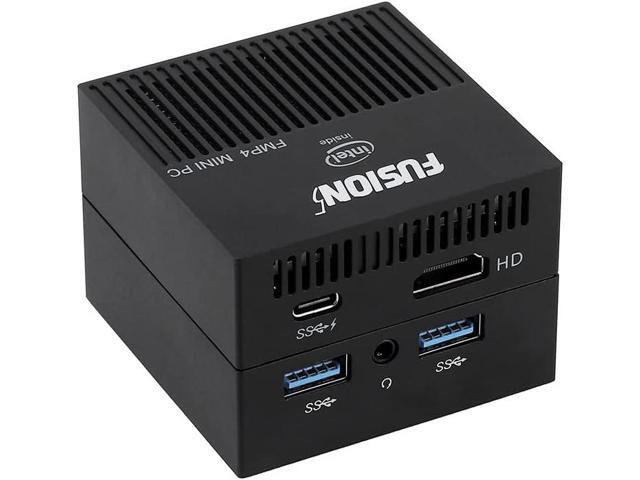 Fusion5 FMP4 Mini PC Windows 11 Pro - Intel Quad Core Mini Computer ...