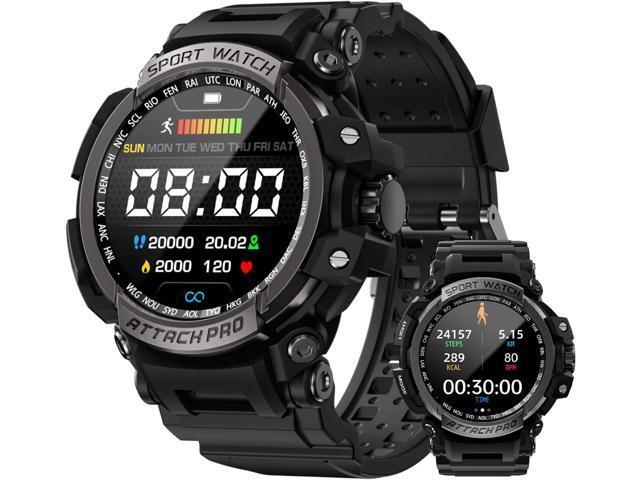 LOKMAT Smart Watch - Outdoor Sports Military Smart Watches for Men Bluetooth Call (Answer/Make ...