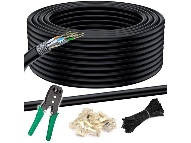MutecPower 328 ft / 100m CAT 7 Outdoor Waterproof Direct Burial ...