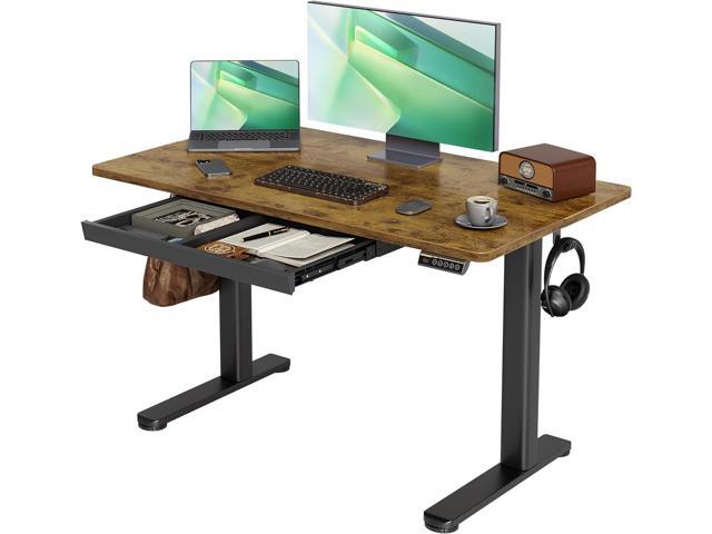 Claiks Standing Desk with Drawers, 48 x 24 Inches Electric Standing ...
