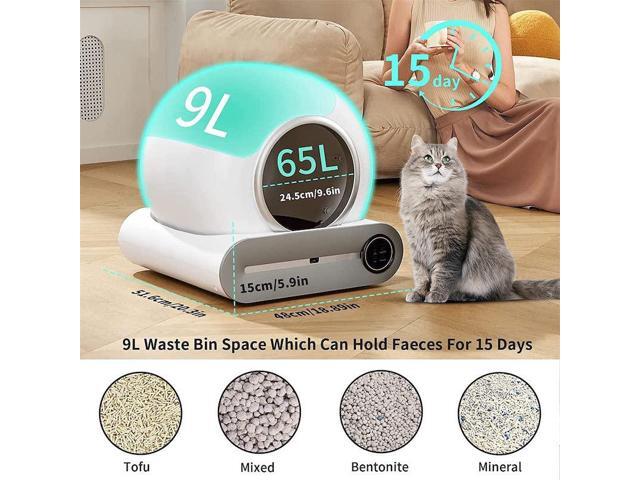 Smart Self-Cleaning Cat Litter Box,Automatic Cat Litter Cleaning Robot ...