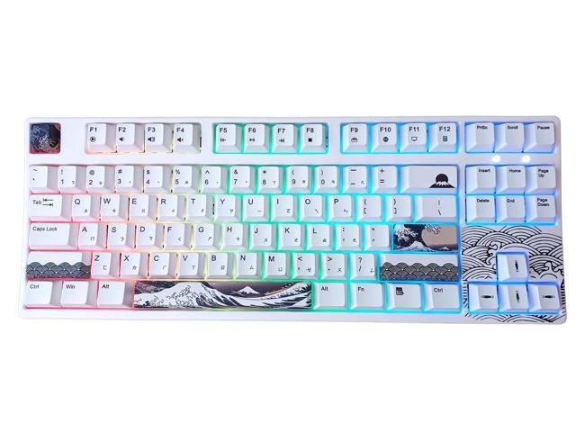 KBParadise VX80 RGB Great Wave Wired 87Key Mechanical Keyboard, Hot ...