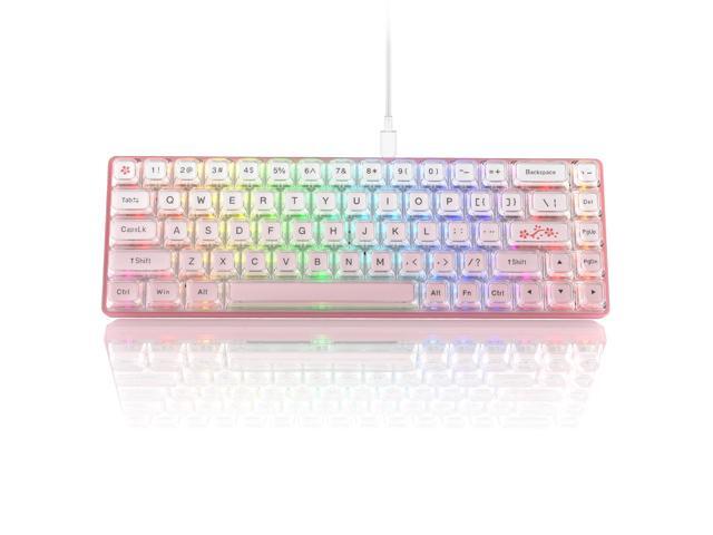 Womier 60% Keyboard Gaming Pink - Wired Creamy Mechanical Keyboard ...