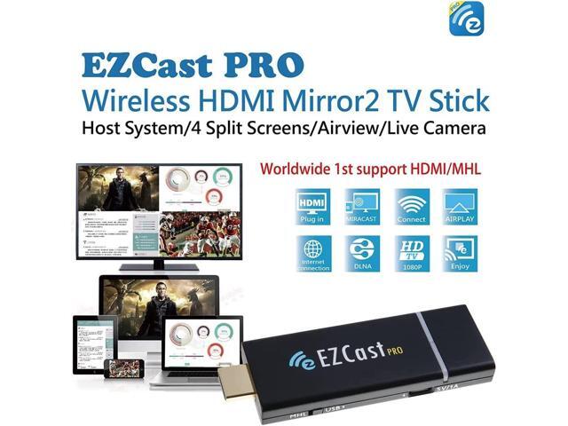 EZCast PRO Dongle Wireless Presentation Smart TV Stick High Speed MIMO 2T2R WiFi HDMI, Supports ...
