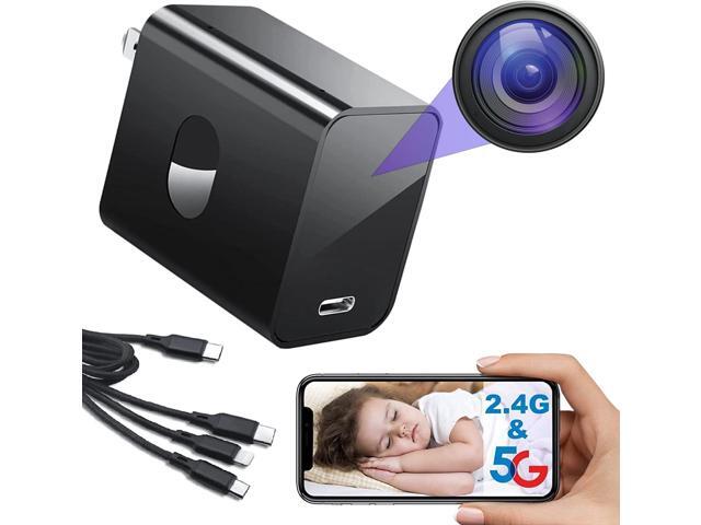 4K Spy Camera Hidden Camera Supports 2.4G&5GHz WiFi, Small Mini Camera ...