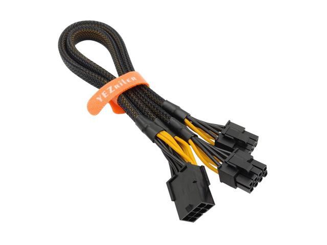 YEZriler GPU VGA PCIe 8 Pin Female to Dual 8 Pin (6+2) Male PCI Express ...