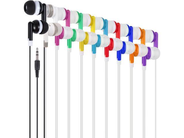 Wjjitan Kids Bulk Earbuds Headphones Earphones 50 Pack Multi Colored ...