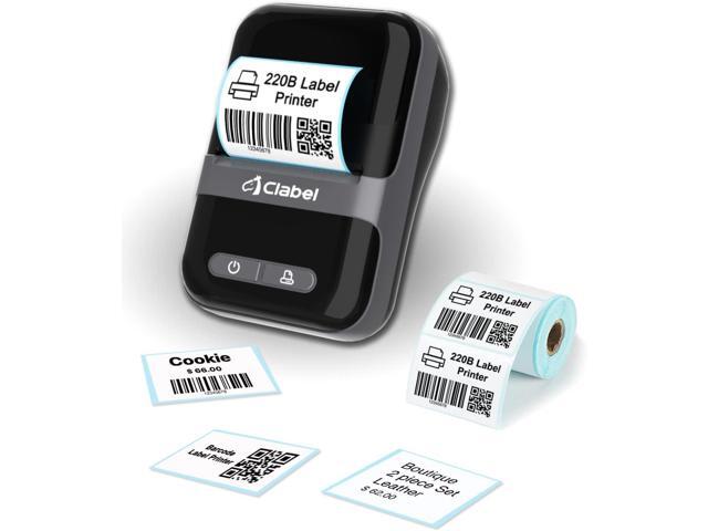 CLABEL Label Maker, 220B Portable Barcode Label Printer for Address ...