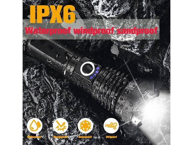 Rechargeable LED Flashlights High Lumens, 150000 Lumens Super Bright ...