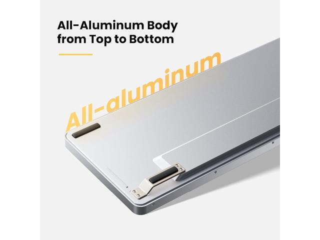 Flow Low Profile Mechanical Keyboard, 100 Keys Rechargeable Wireless ...