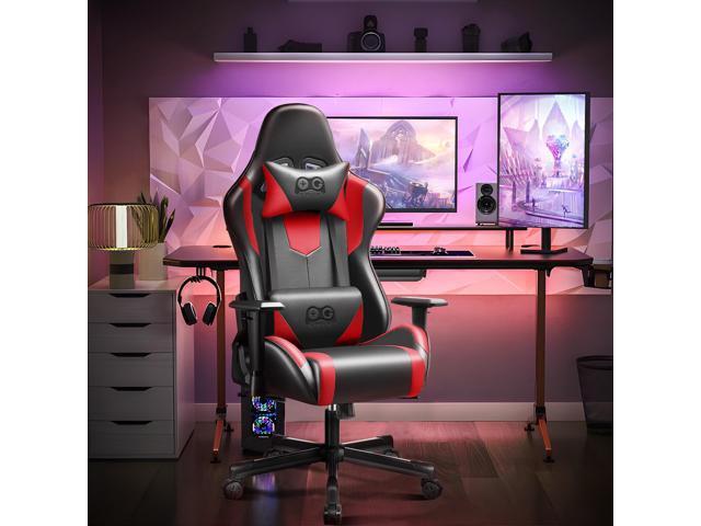Primy Ergonomic Gaming Chair, PU Leather Racing Style Game Chair ...