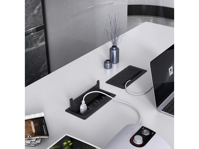 WEBANG Recessed Connectivity Box Outlet for Conference Room Table with ...