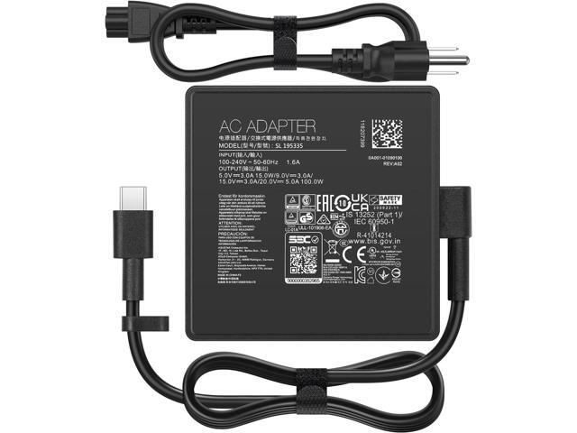New 100W USB-C Charger for ASUS ROG: A20-100P1A Laptop AC Adapter for ...