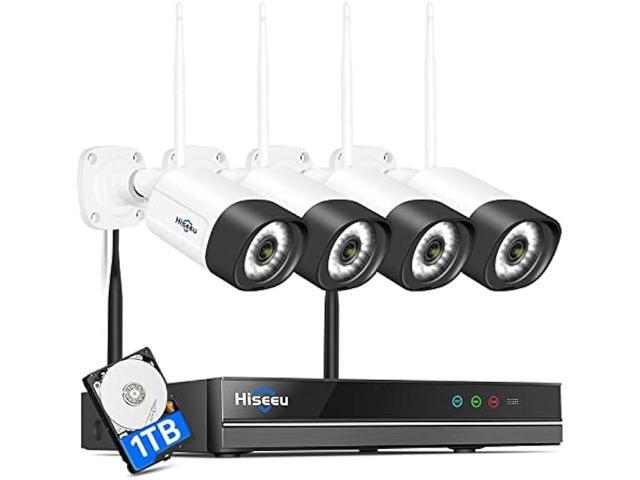 Dual Wi-Fi,2-Way Audio 5MP WiFi Security Camera System,Expandable 10CH ...