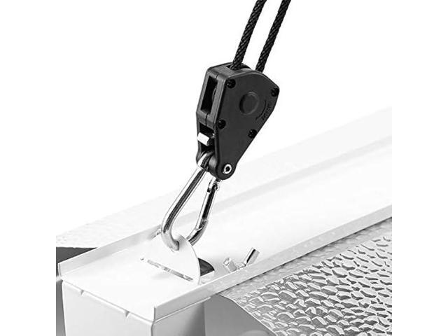8 Pairs 1/8 Inch Adjustable Heavy Duty Ratchet Hanger Grow Light ...