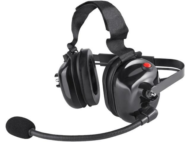 Two Way Radio Headset with Noise Cancelling Microphone, Volume Control ...