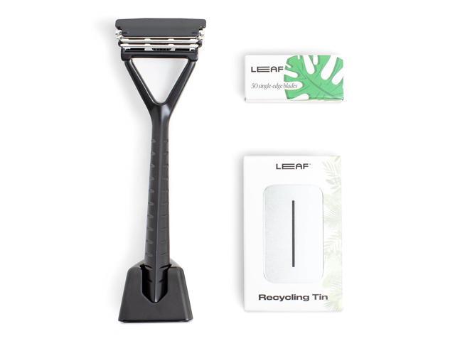 Leaf Shave | The Leaf Razor Set, Black - Includes 1x Leaf Razor, 1x ...
