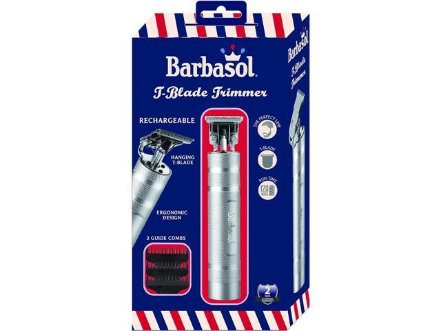 Barbasol Stainless-Steel Rechargeable Zero-Gapped T-Blade Trimmer ...