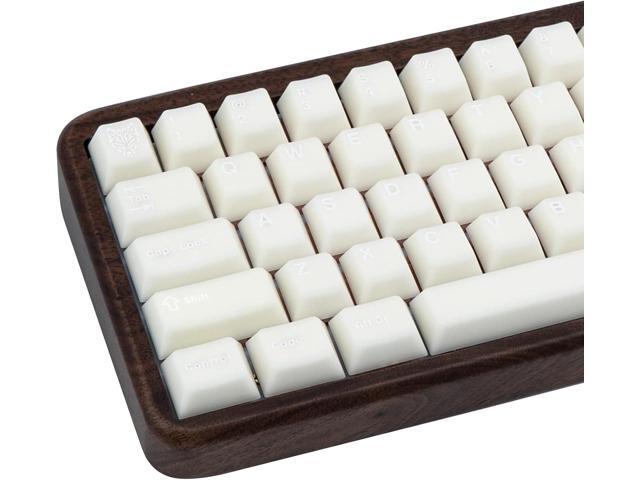 Milky White 114-Key PBT Keycaps - Minimalist Style, Double Shot Cherry ...