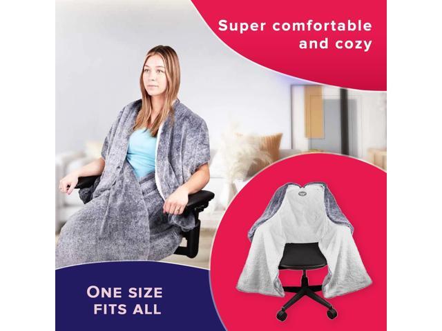 Cozy Chair Blanket by Snuggle Back; Chair Blanket Wrap Attaches to Any ...