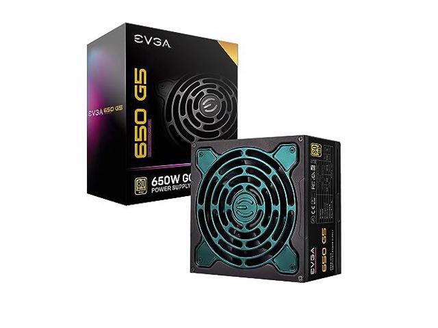 EVGA 220-G5-0650-X1 Super Nova 650 G5, 80 Plus Gold 650W, Fully Modular, ECO Mode with Fdb Fan ...