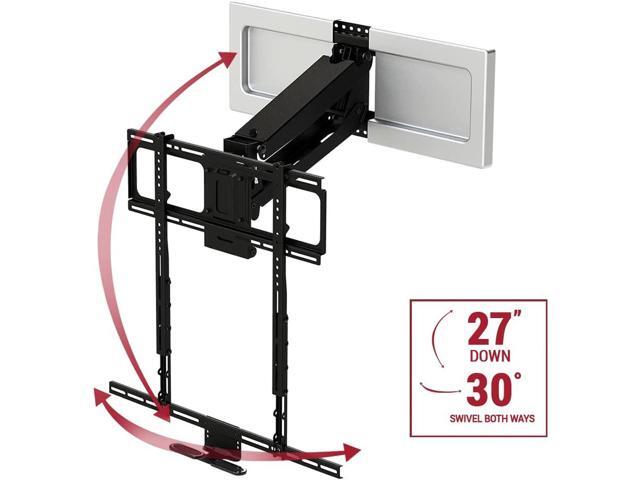 MantelMount MM540 Pull Down Fireplace TV Mount For 44"-80" TVs Above ...