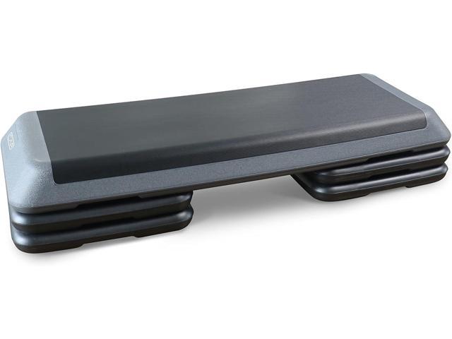 Cap Barbell Adjustable Aerobic Step Platform Exercise Step, Gray ...