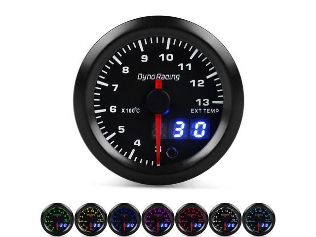 Dynoracing 2inch 52mm Dual Display Exhaust Gas Temp Gauge 7 colors Led ...