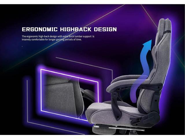 Raidmax Advenced DK719 Series Computer-Gaming-Chairs, Soft Breathable Fabric XL Size Gaming ...
