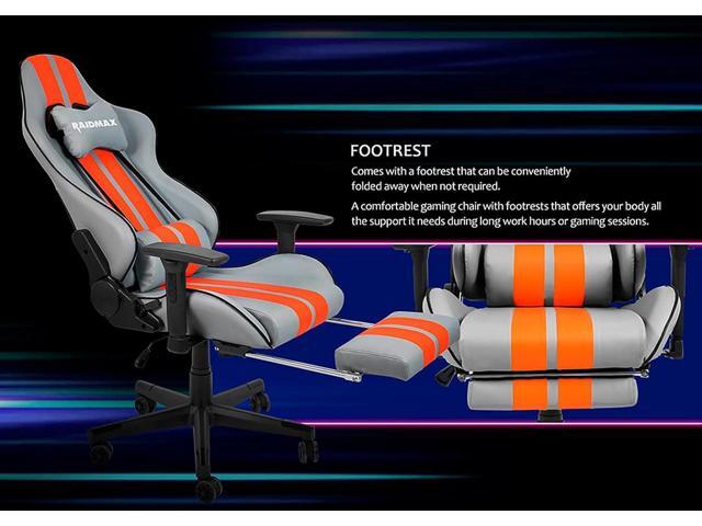 Raidmax Superior DK905 Race Car Computer-Gaming-Chairs Adjustable 3D Armrest, Head and Lumber ...