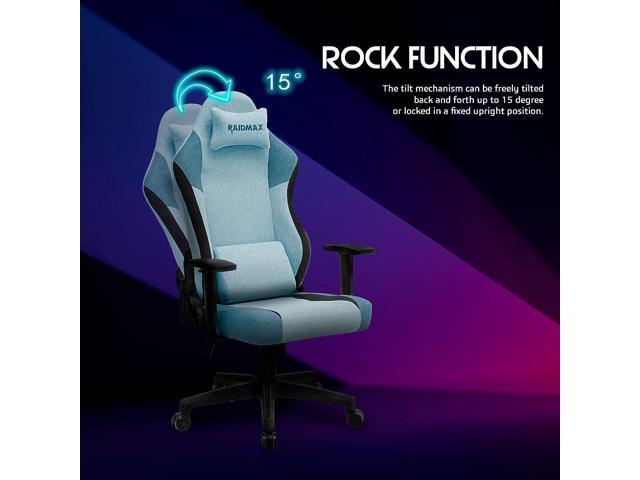 Raidmax DK802 Series Computer-Gaming-Chairs, Soft Breathable Fabric All Day Gaming Chair, Heavy ...