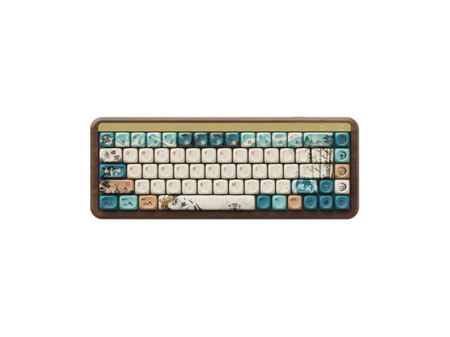 Akko Mechanical Gaming Keyboard with Walnut Wooden Case, MU01 Joy of ...