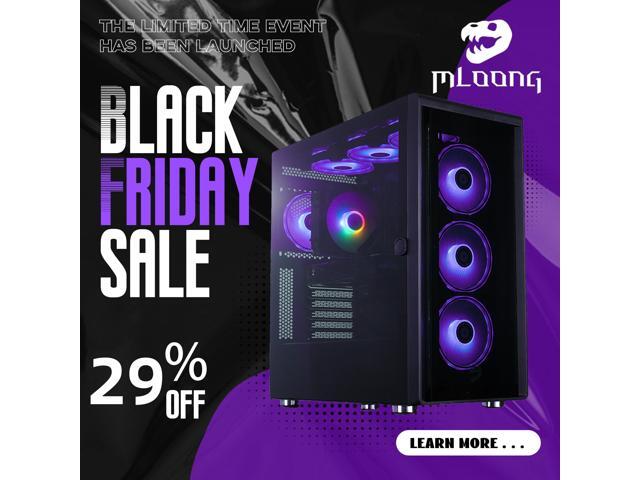 Mloong Gaming PC Desktop AMD Ryzen 5 7600X (Up to 5.3GHz) CPU, GeForce ...