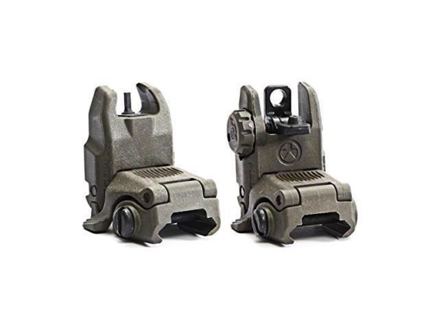 Magpul MBUS Sight Gen2 Backup Flip Up Front & Rear Set, MAG247/248, OD ...