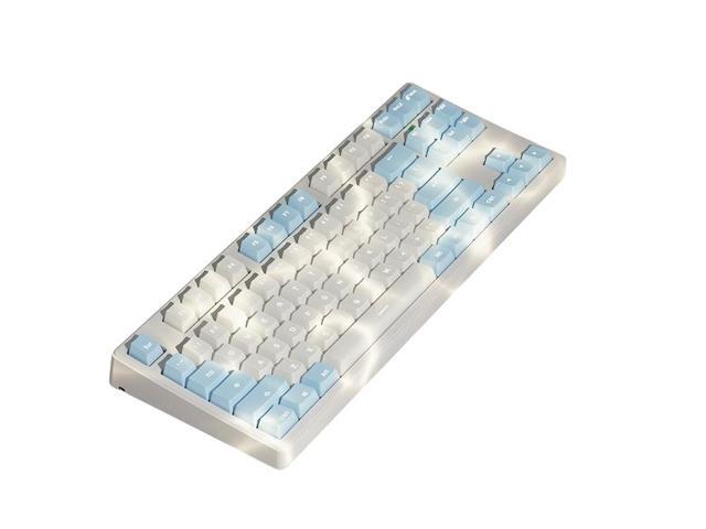 FANTECH Wireless Gaming Keyboard, 87 Keys Mechanical Keyboard,White ...