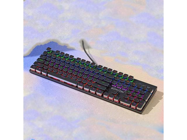 FANTECH TK104 Wired Signature Edition Mechanical Keyboard, Mixed Light, Cool Lighting ...