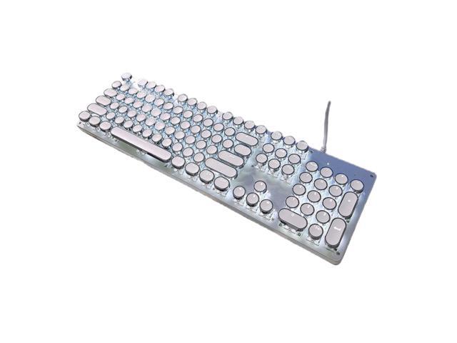 FANTECH TK100 WiredGaming Keyboard, 104 Keys Mechanical Keyboard,White ...