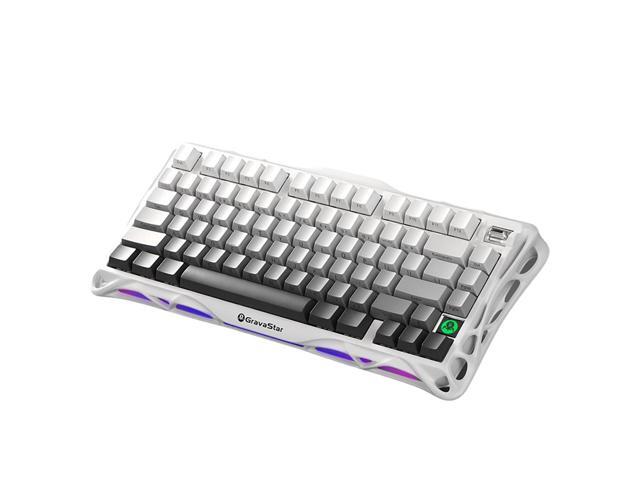 GravaStar GS K1 Gradient White Tri-Mode Connected Mechanical Gaming ...