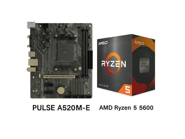 Sapphire Tech PULSE A520M-E AM4 Motherboard & Ryzen 5 5600 6-Core CPU ...