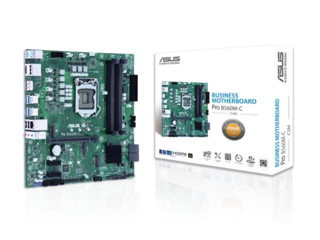 ASUS PRO B560M-C/CSM MicroATX B560 business motherboard,Intel® LGA 1200 ...