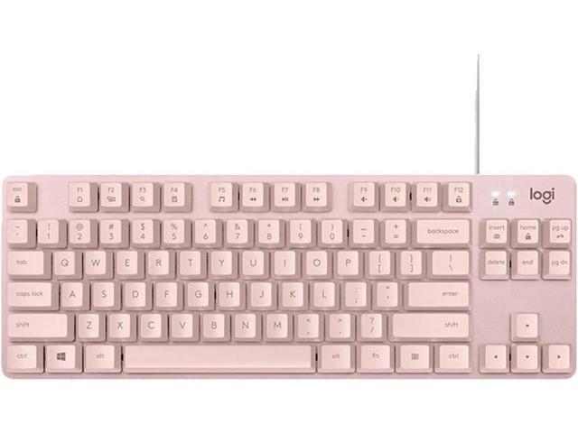 Logitech K835 TKL pink MECHANICAL Wired Mechanical Gaming Keyboard ...