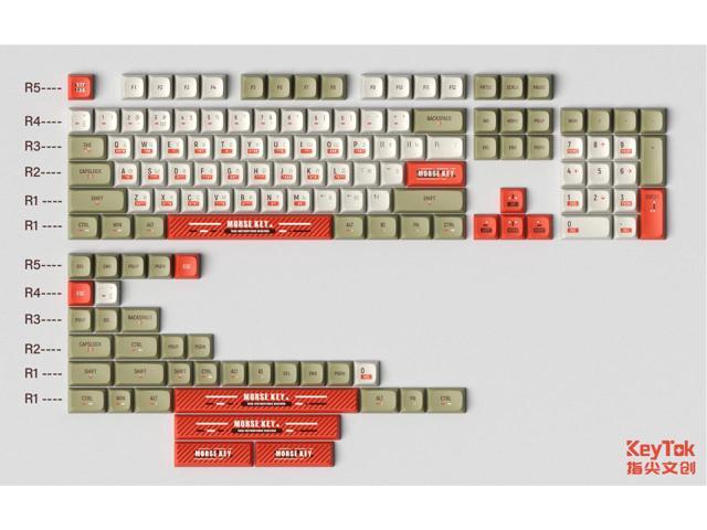 KDA Morse Code Dye-Sub PBT Keycaps - Newegg.com